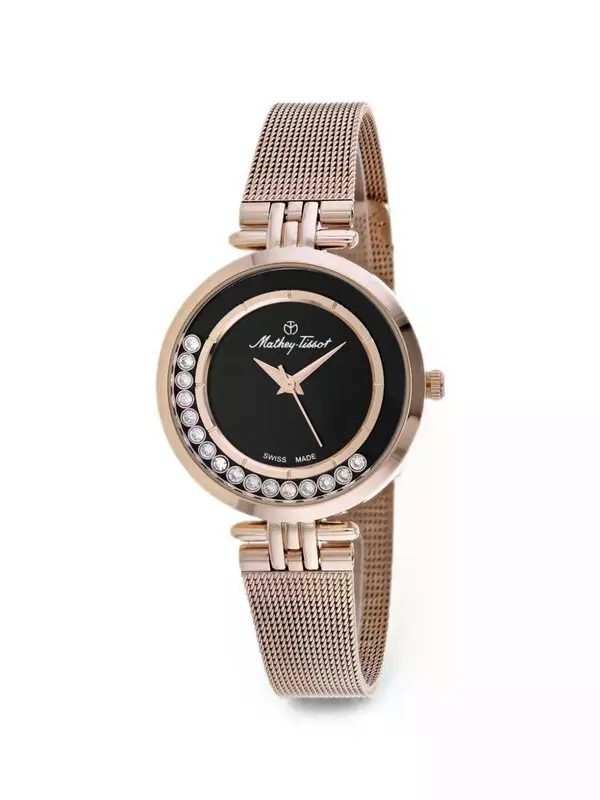 MATHEY TISSOT Fleury Xvi 32mm Crystal-embellished Watch - Black