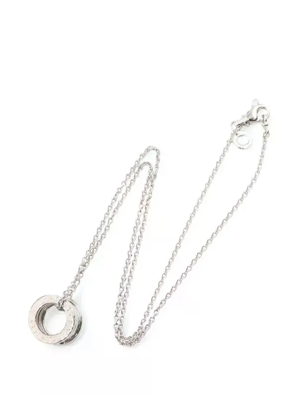BVLGARI 18k White Gold B.zero1 Necklace - Silver