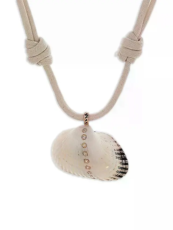 DEZSO Diamond And Edul-shell Necklace