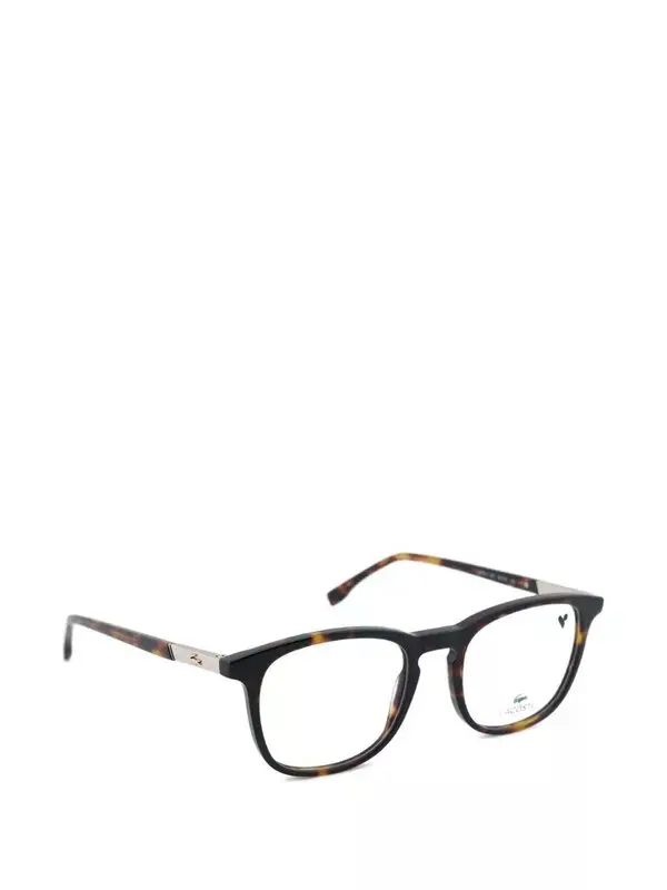 Lacoste Tortoiseshell-effect Round Frame Eyeglasses