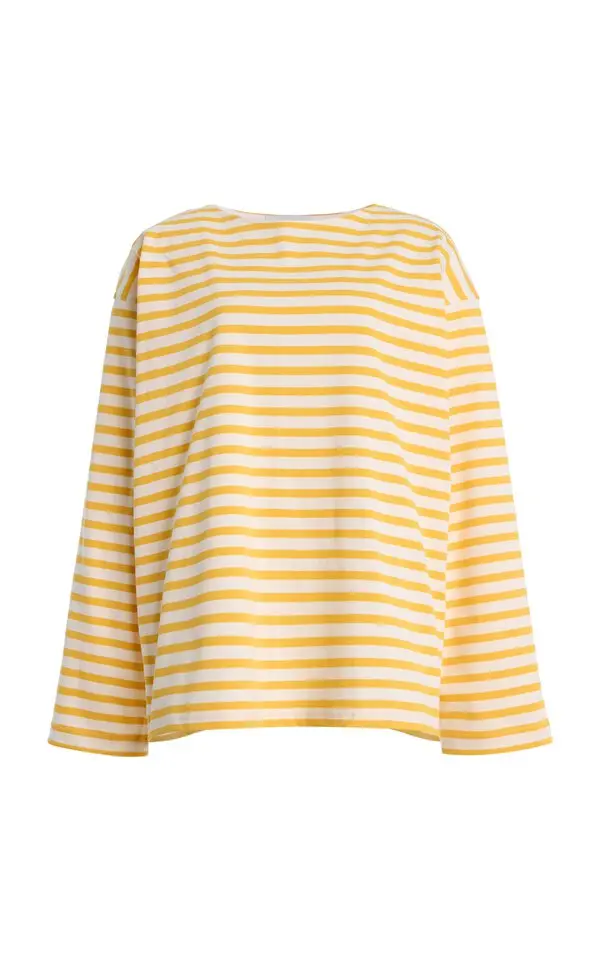 Matteau Breton Striped Cotton T-shirt - Yellow