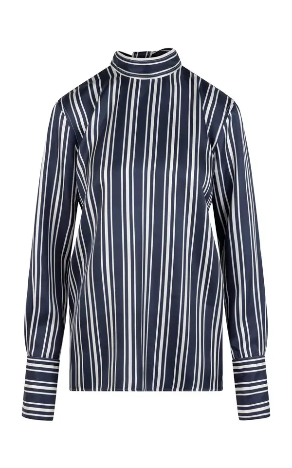 HEIRLOME Cora Silk Mock Neck Top