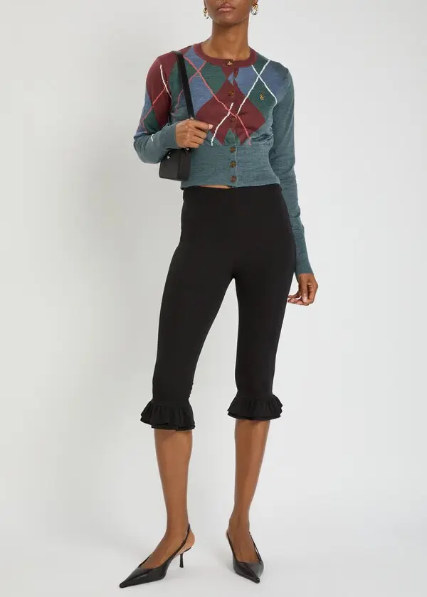 VIVIENNE WESTWOOD Argyle Wool-blend Cardigan - Multicoloured