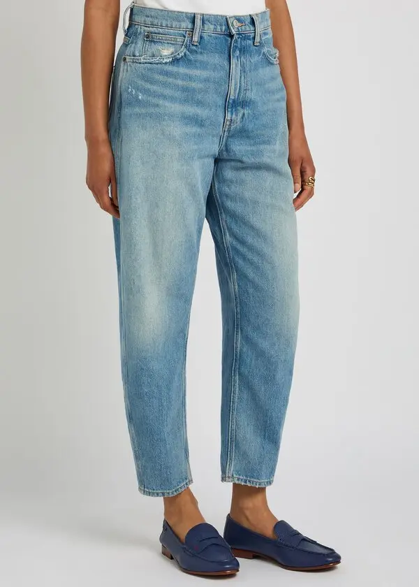 Polo Ralph Lauren Distressed Straight-leg Ankle Jeans
