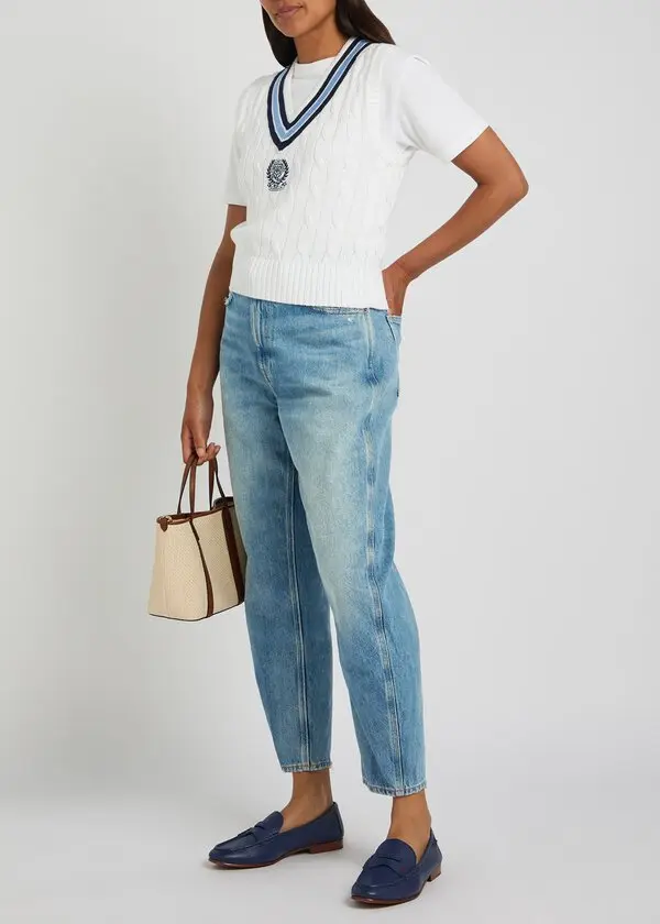 Polo Ralph Lauren Distressed Straight-leg Ankle Jeans