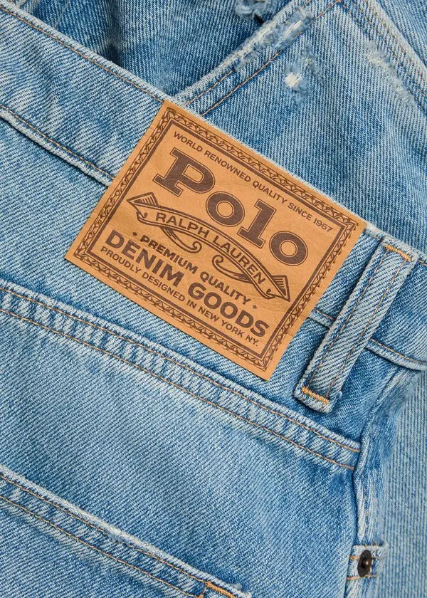 Polo Ralph Lauren Distressed Straight-leg Ankle Jeans