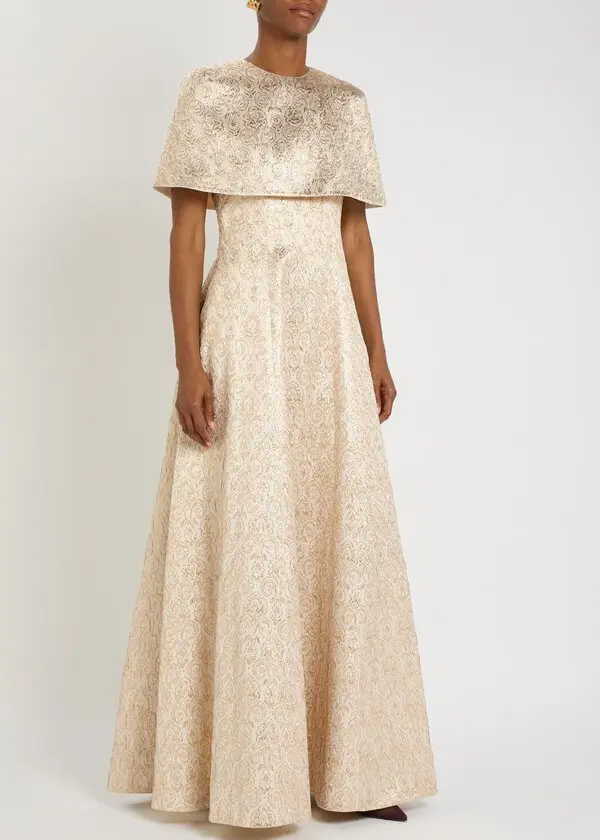 EMILIA WICKSTEAD Lucretia Floral-jacquard Gown