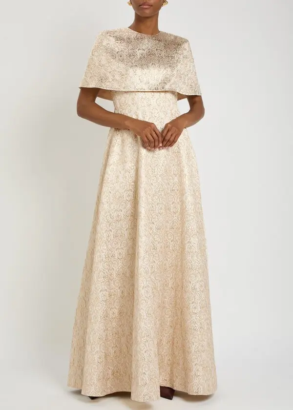 EMILIA WICKSTEAD Lucretia Floral-jacquard Gown