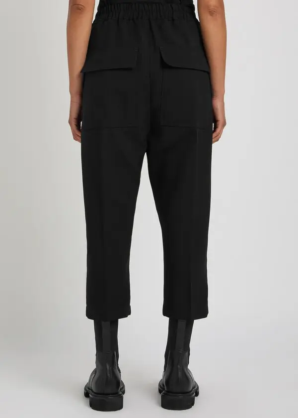 Rick Owens Cropped Tapered-leg Wool Trousers