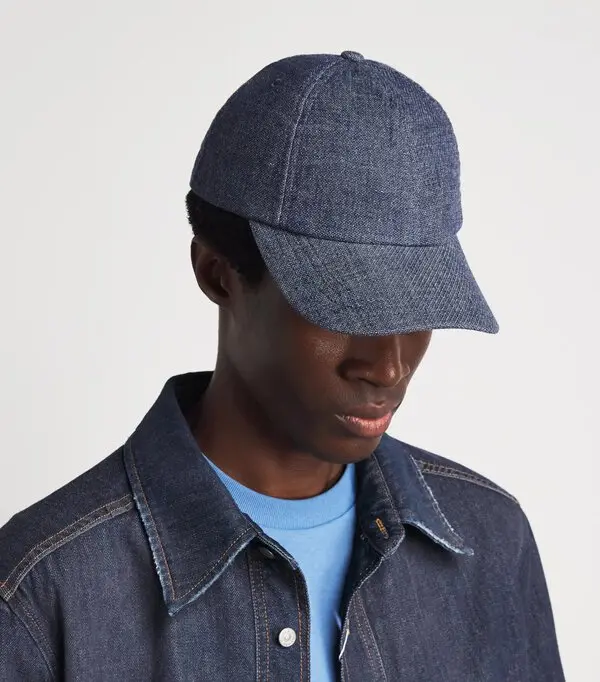 Sunspel Cotton-linen Twill Baseball Cap