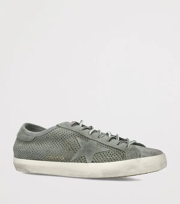 GOLDEN GOOSE Suede Super-star Sneakers - Grey