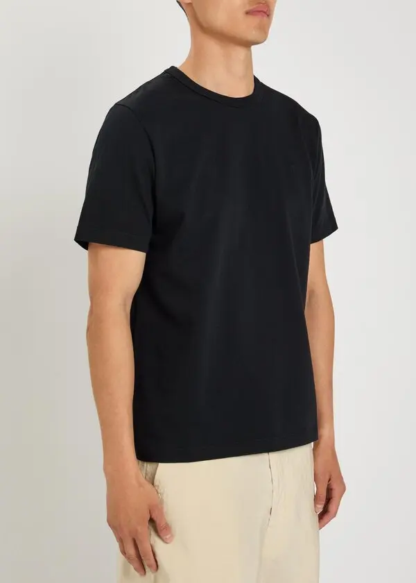 JW Anderson Logo-embroidered Cotton T-shirt - Black