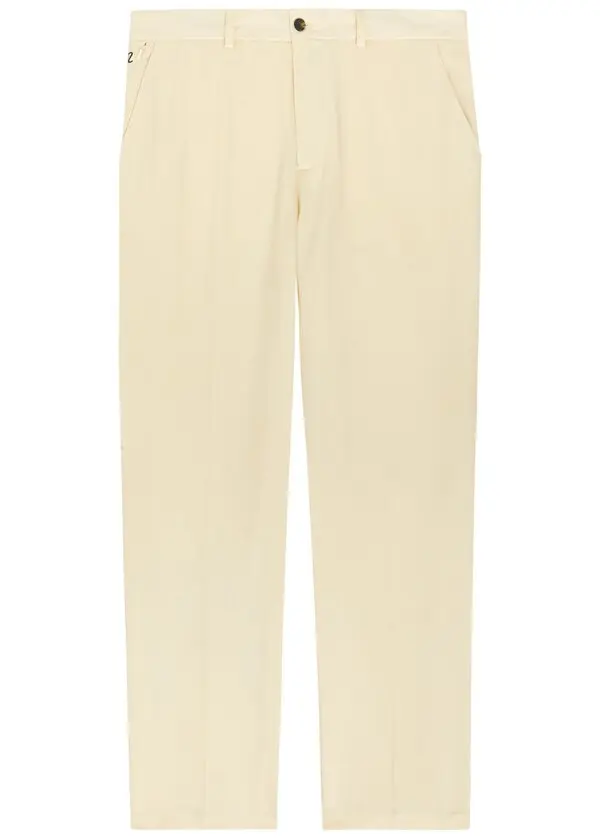 MALBON La Perla Tencel-twill Trousers - Cream