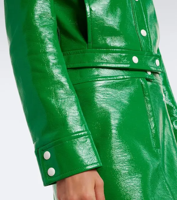 COURREGES Courrèges Logo Vinyl Cropped Jacket