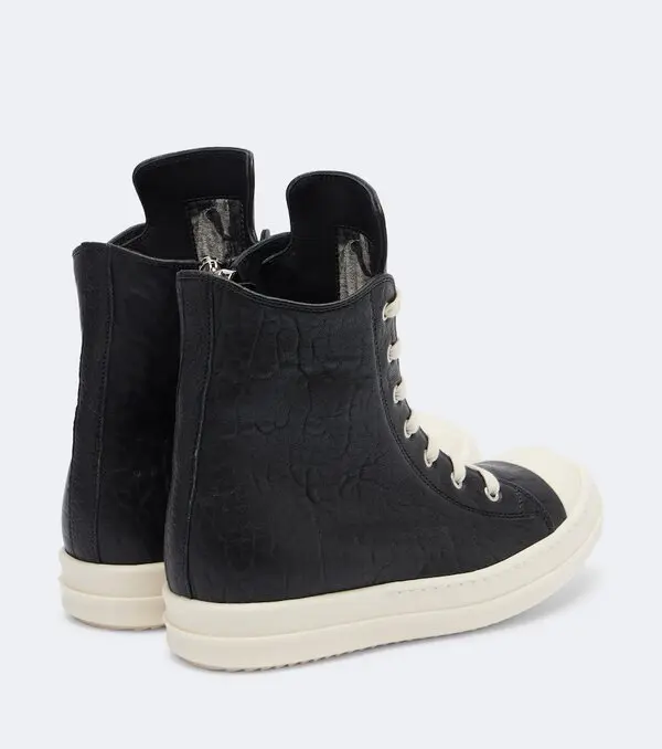 Rick Owens Leather High-top Sneakers