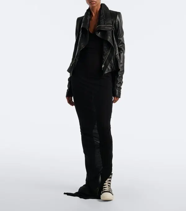 Rick Owens Leather High-top Sneakers