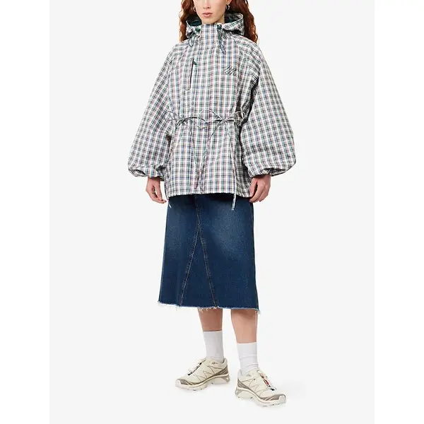 DAMSON MADDER Checked Woven Raincoat - Multi