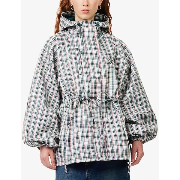 DAMSON MADDER Checked Woven Raincoat - Multi