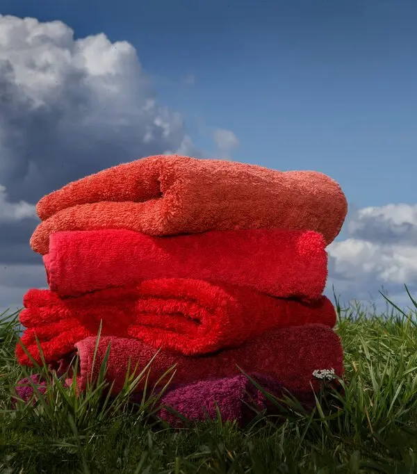 ABYSS & HABIDECOR Egyptian Cotton Super Pile Bath Sheet - Red