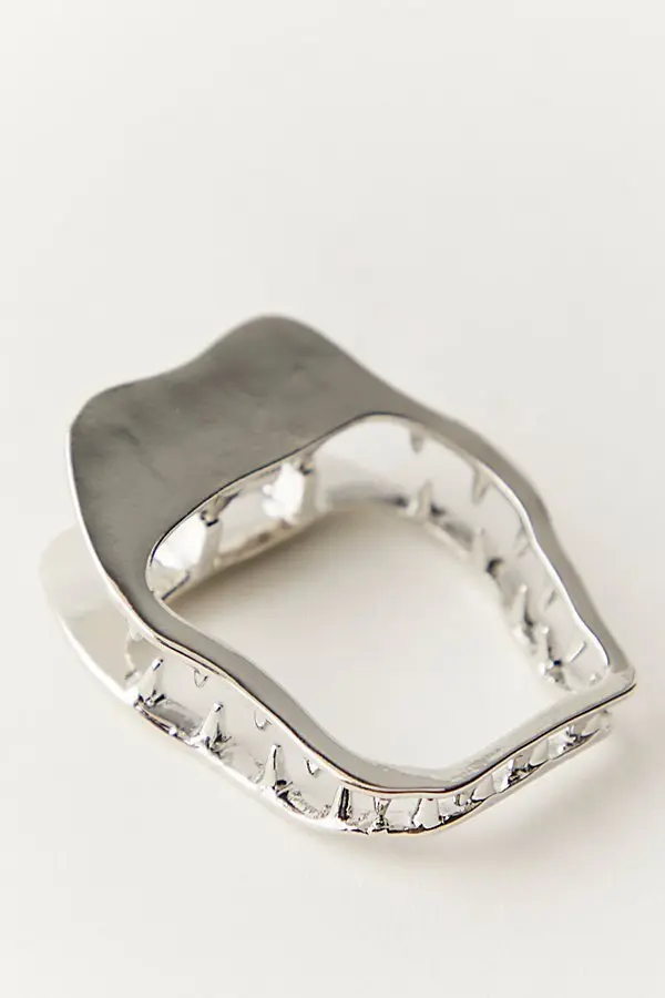 Free People Hard Core Flat Claw Clip - Silver