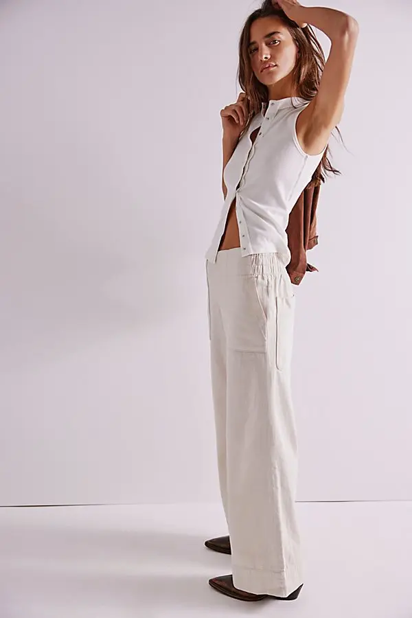 We The Free Breezy Wide-leg Denim Jeans - Bright Lights