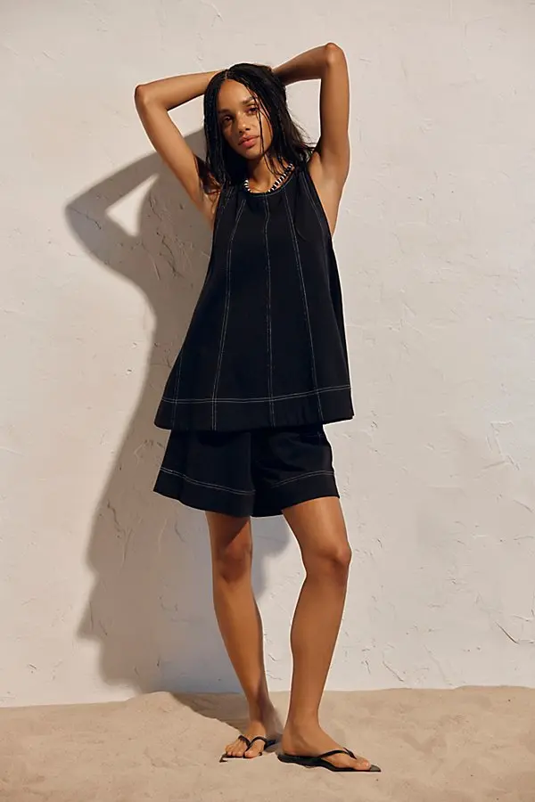 Free People Strada Co-ord Set - Black