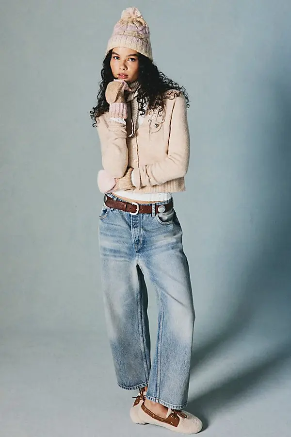 We The Free Deep Trance Dropped Boyfriend Jeans - Glory Blue
