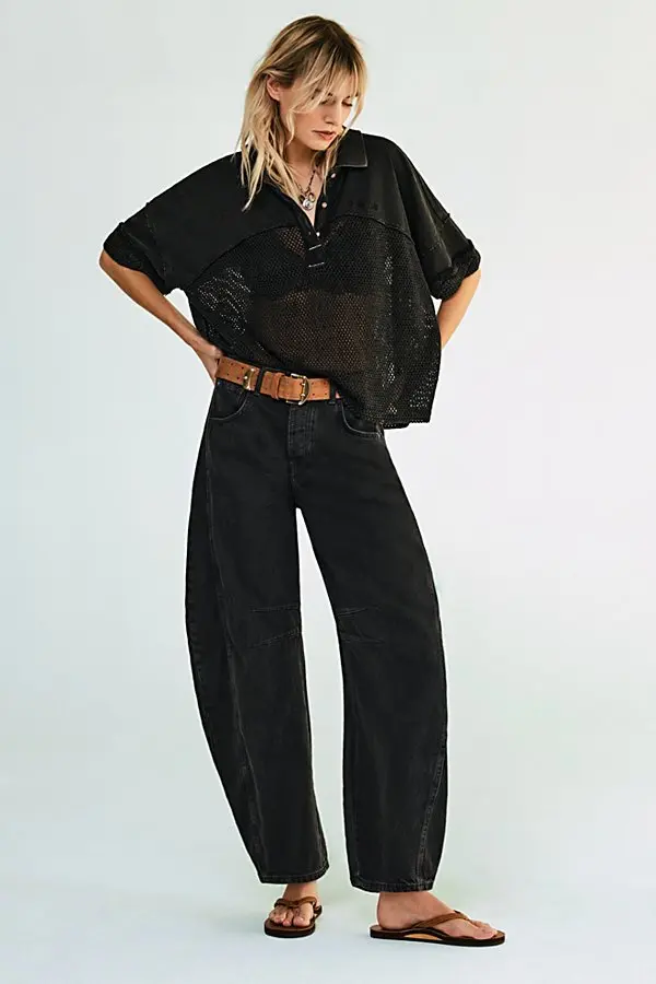 We The Free Mid-rise Barrel Jeans - Soundwave