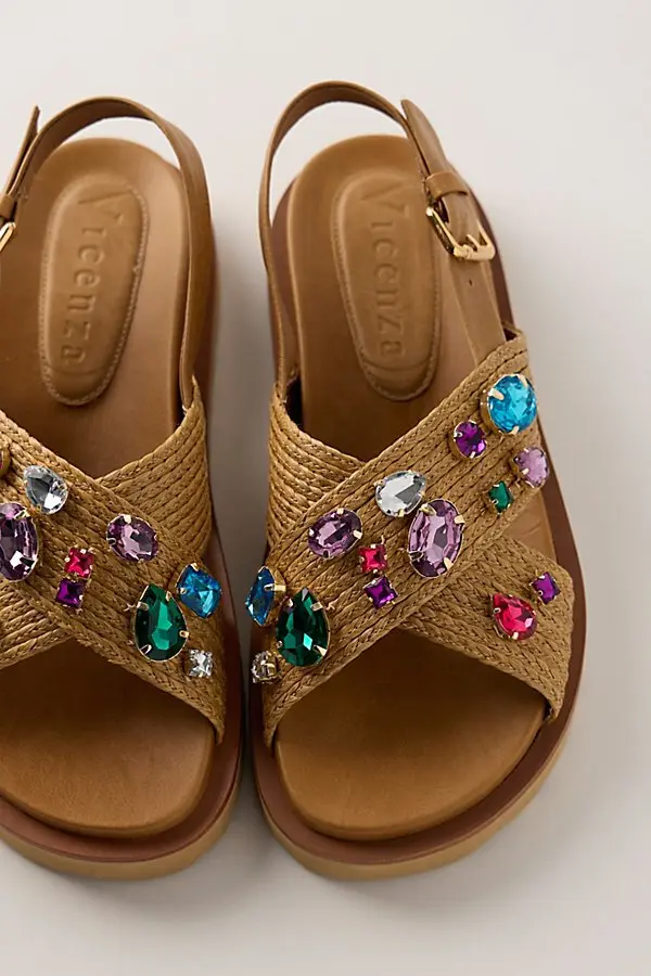VICENZA Rock Candy Embellished Sandals