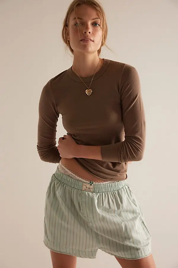 INTIMATELY So Soft Seamless Modal Long Sleeve Top - Leafless Tree