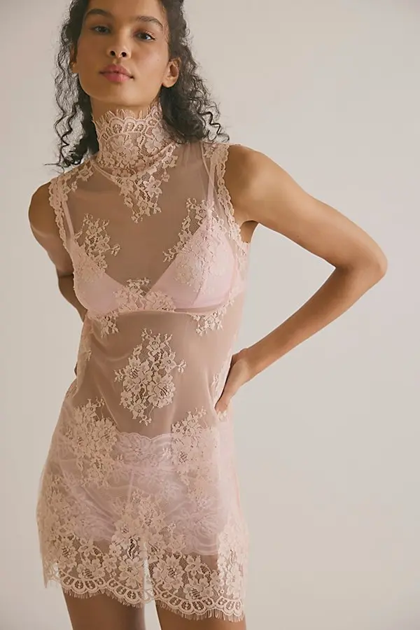 INTIMATELY One More Time Mini Slip Dress At - Spring Blush