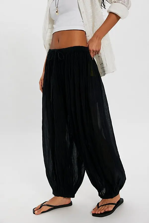 Free People Playa Party Balloon Pants - Black