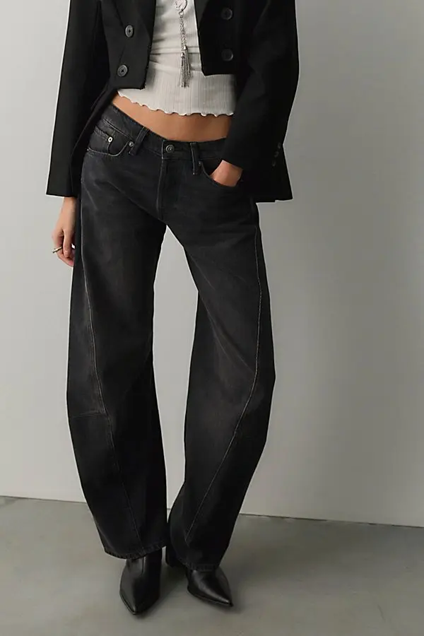 We The Free Fable Low-rise Twisted Bowed Jeans - Overdrive