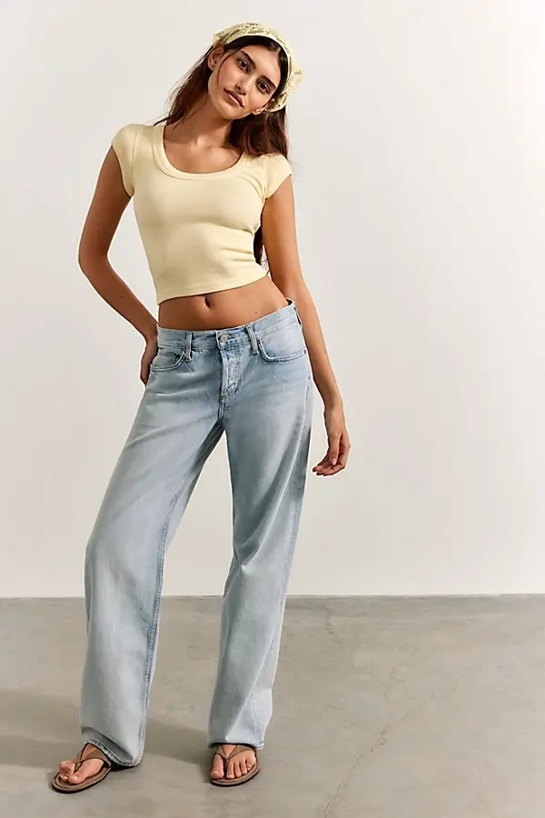 AGOLDE Low-rise Loose Straight Leg Jeans - Amplify