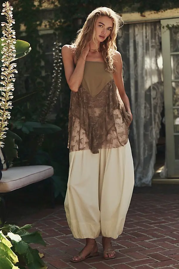 INTIMATELY Sunday Candy Lace Mini Slip Dress - Leafless Tree