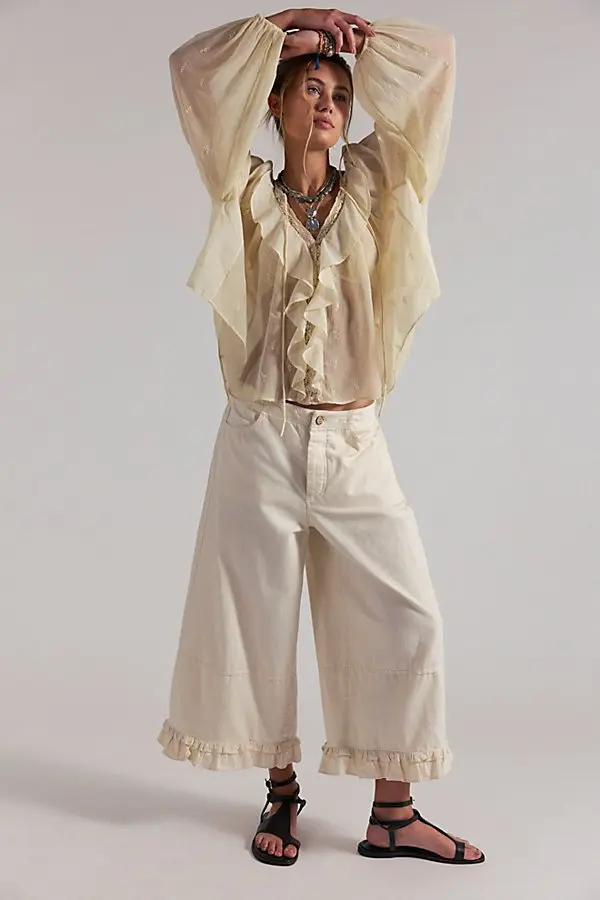 We The Free Love Me Not Bloomer Jeans - Seashell