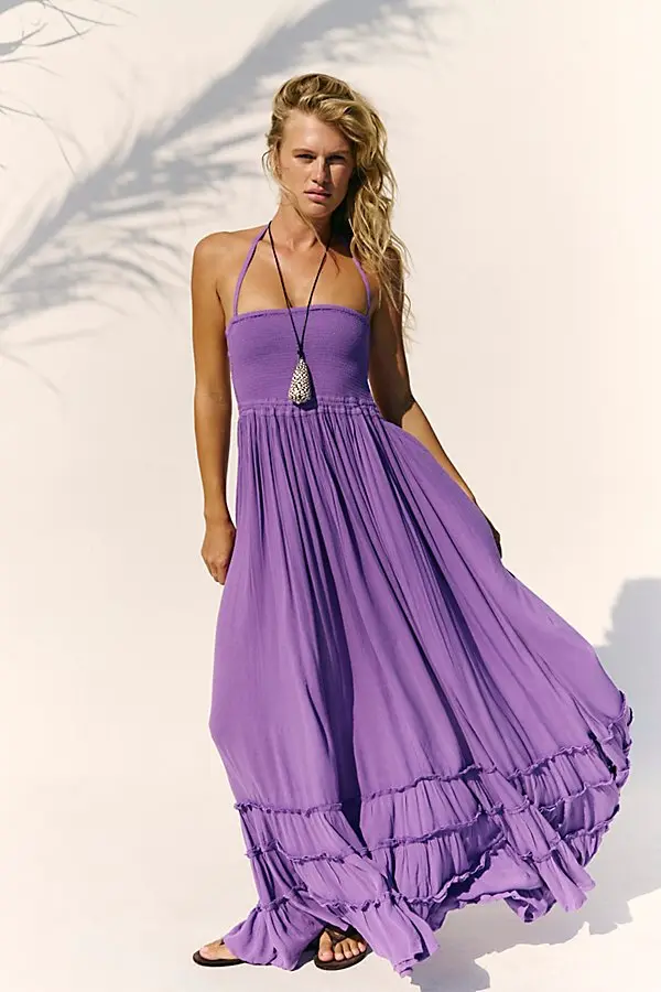 Free People Extratropical Maxi Dress - Easy Iris
