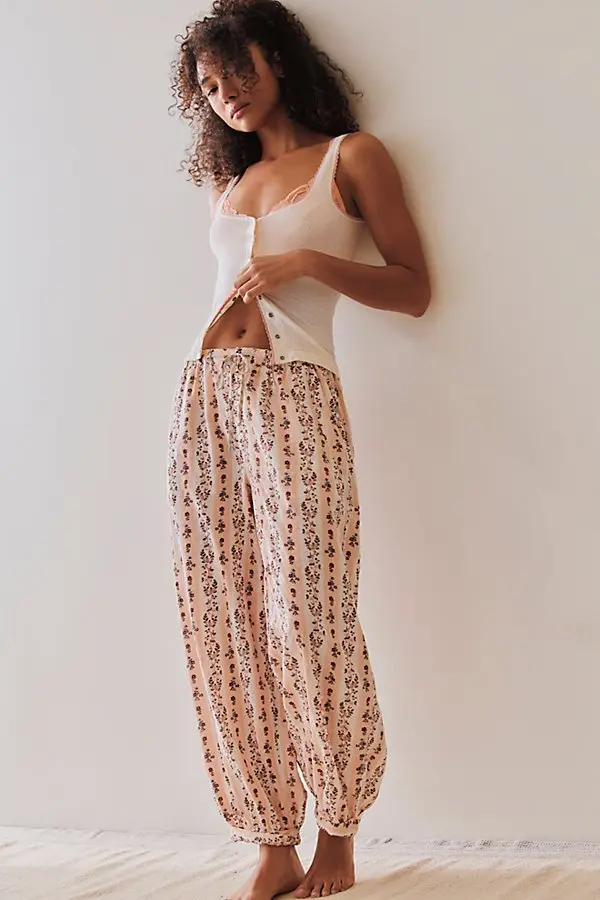 INTIMATELY On Repeat Pyjama Trousers At - Shell Pin