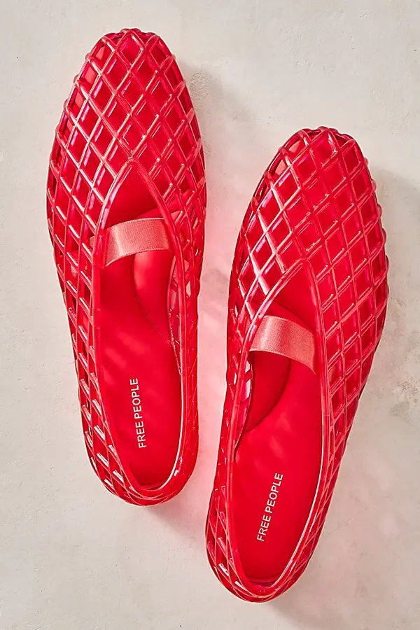 FP VEGAN COLLECTION Nola Jelly Mary Janes - Cherry