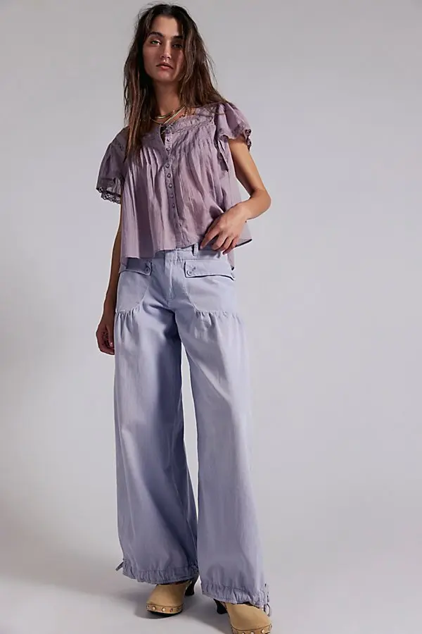 We The Free Lotus Balloon Jeans - Blue Imagination