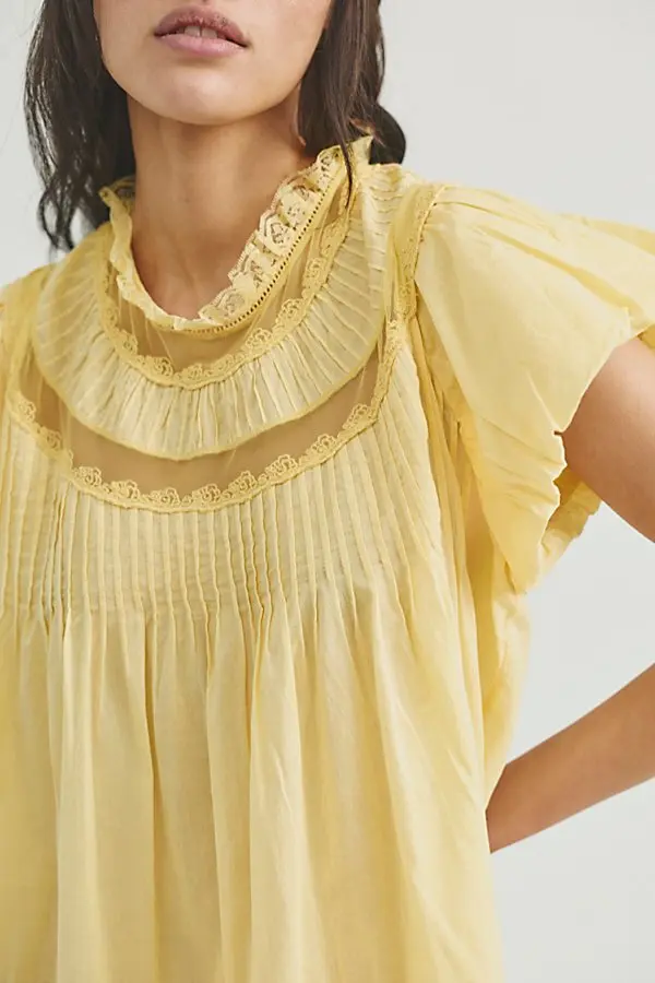 Free People Clarise Mini Dress - Double Butter