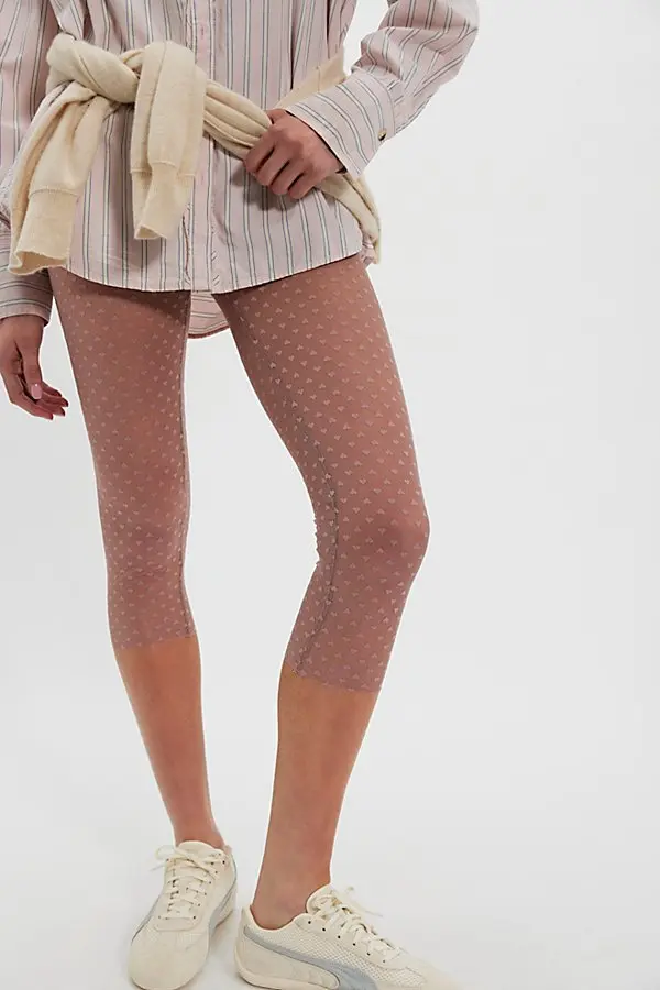 Only Hearts Cou Cou Lola Love Shop Cropped Tights At - Mauve