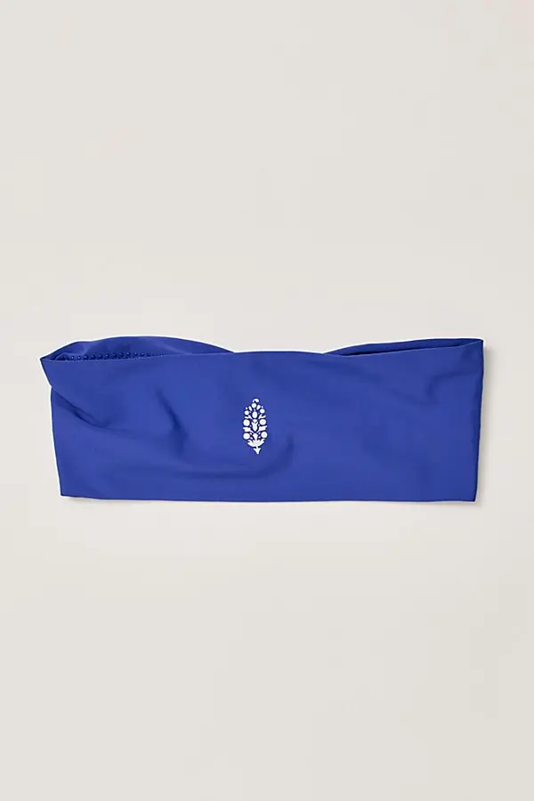 Free People Slam Dunk Silicone Grip Soft Headband - Lapis