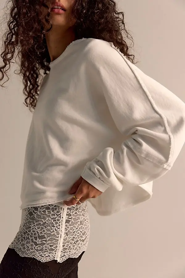 We The Free To The East" Pullover - Clean Ivory