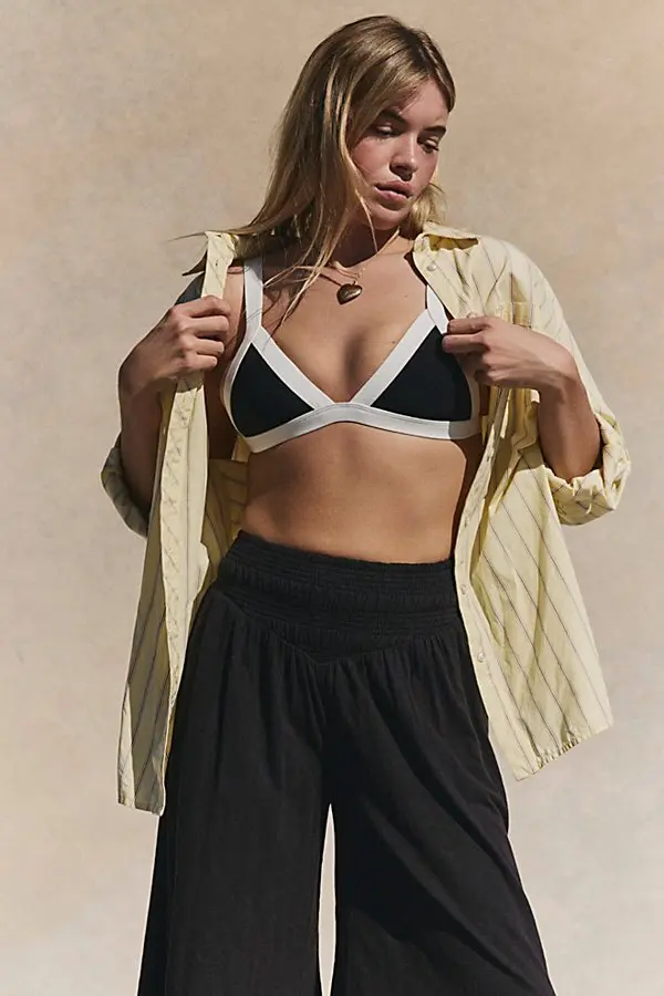Free People Robin Wide-leg Pants - Black