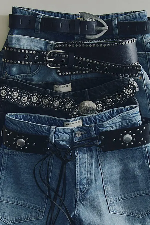 Free People Leda Wrap Belt At - Black