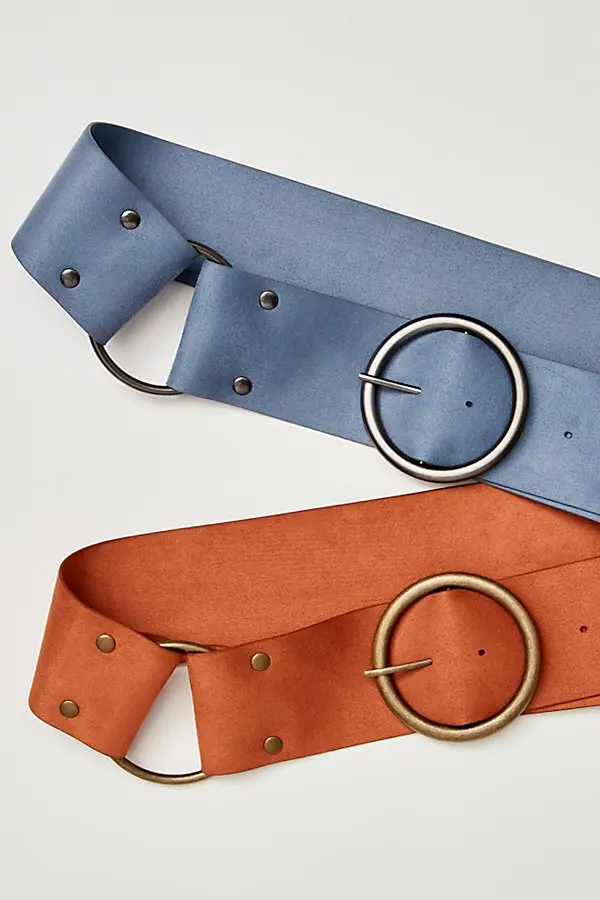 Anna Sui Suede Ring Belt At - Sienna