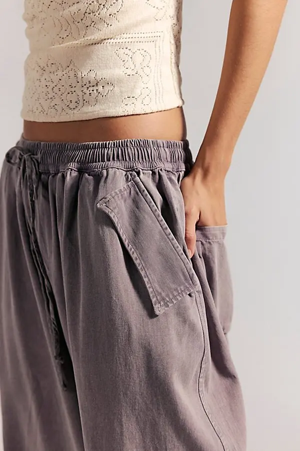Free People Bobbi Pull-on Cargo Trousers - Ashblown