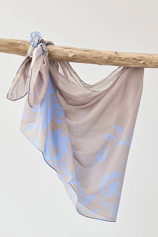 SOLEIL SOLEIL Petite Paro At Printed Pareo Wrap - Trellis
