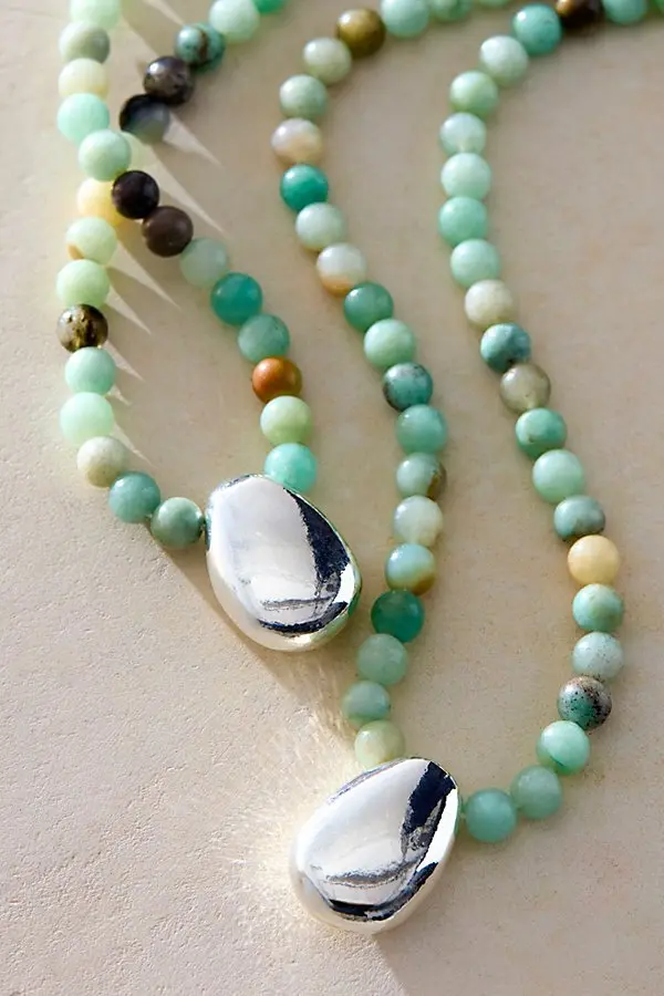 Free People Semiprecious Stone Pendant Necklace
